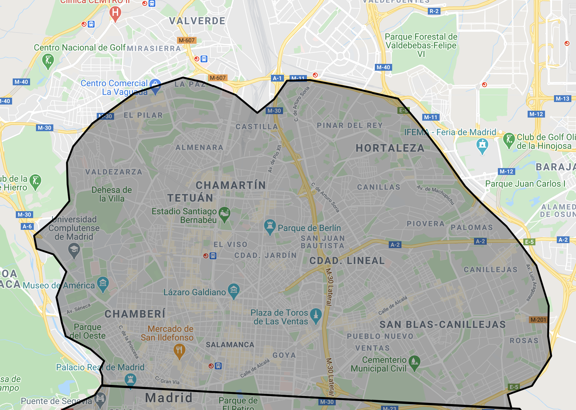 Madrid Centro - Este - Radar Pogo